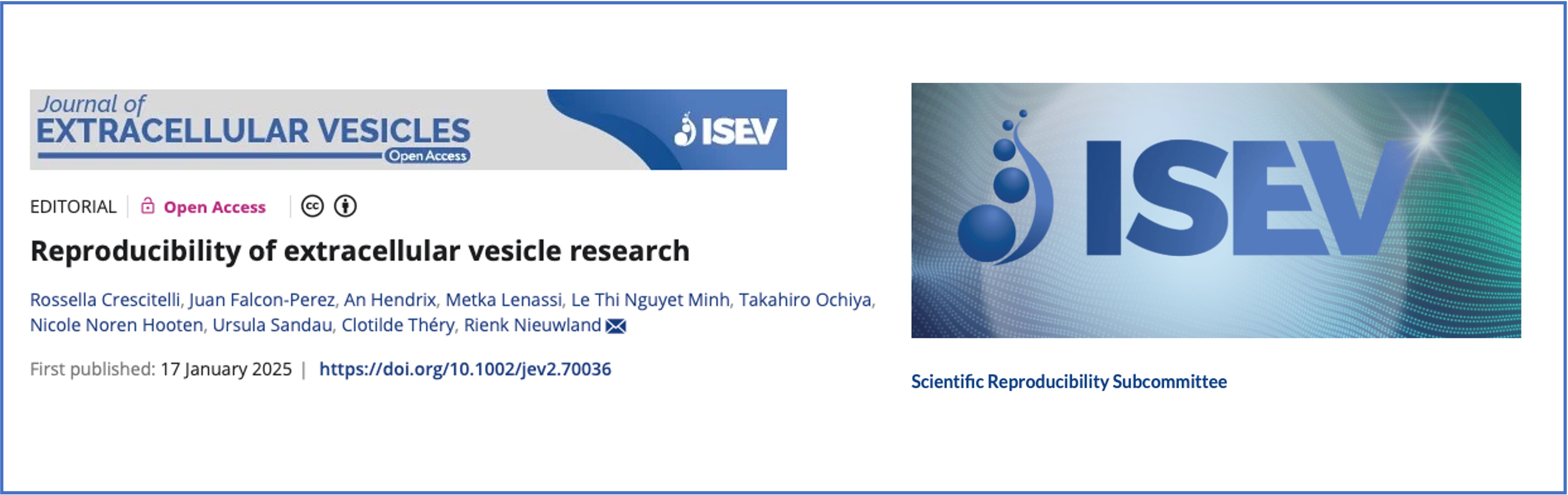 ISEV Journals